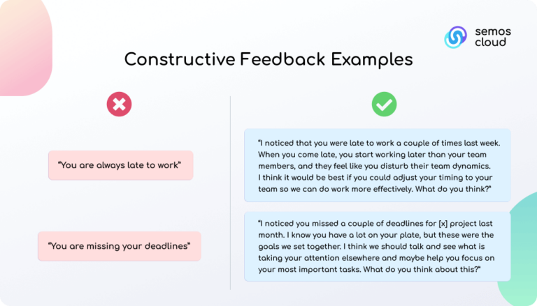 How To Give Best Constructive Feedback To Your Employees With Examples
